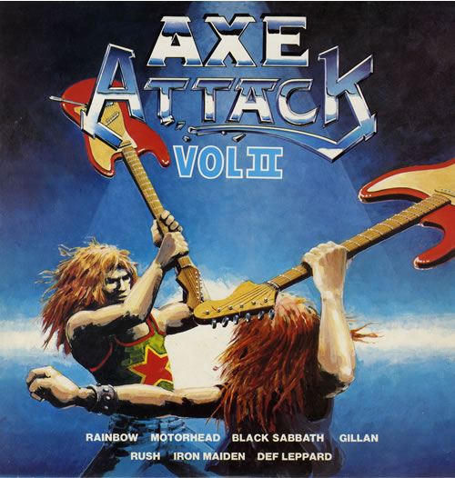 Iron Maiden Axe Attack / Axe Attack Vol II UK 2-LP vinyl record set ...