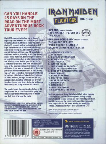 Iron Maiden Flight 666: The Film + 2CD UK DVD (794726)