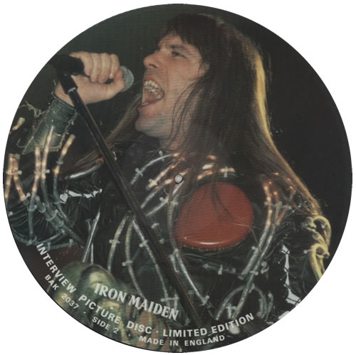 Iron Maiden Interview Picture Disc UK picture disc LP (vinyl picture ...