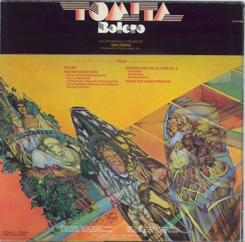 Isao Tomita Bolero US vinyl LP album (LP record) (774024)