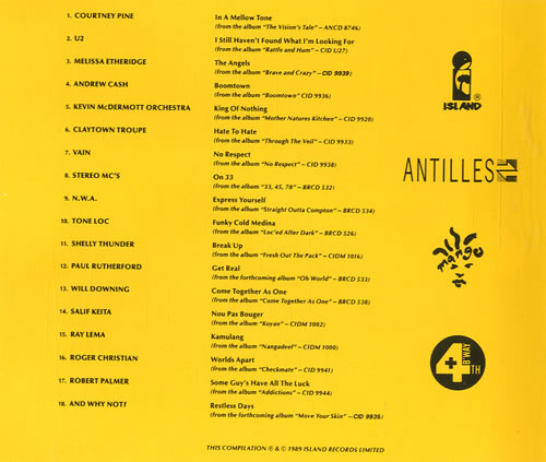 Island Records Island 1989 UK Promo CD album (CDLP) (546142)