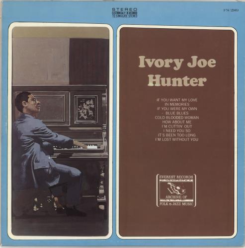 Ivory Joe Hunter Ivory Joe Hunter US vinyl LP album (LP record) (710424)