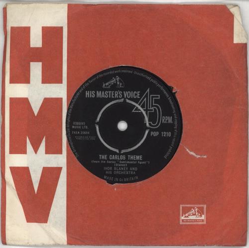 Ivor Slaney The Carlos Theme UK 7" vinyl single (7 inch record / 45 ...