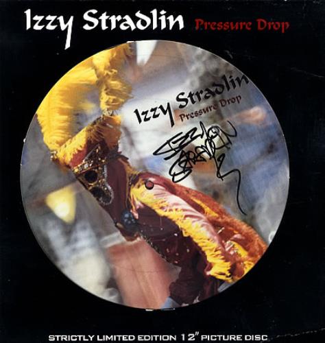 Izzy Stradlin Pressure Drop - AUTOGRAPHED UK 12" vinyl picture disc (12 ...