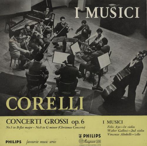 I Musici Corelli: Concerti Grossi Op. 6 UK 10" vinyl single (10 inch ...