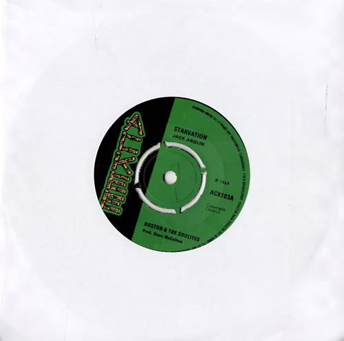 Jack Anglin Starvation UK 7" vinyl single (7 inch record / 45) (561393)