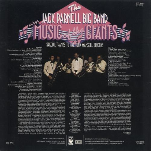 Jack Parnell Plays Music Of The Giants UK vinyl LP album (LP record ...