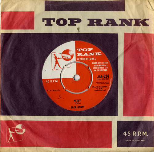 Jack Scott Patsy UK 7" vinyl single (7 inch record / 45) (576848)