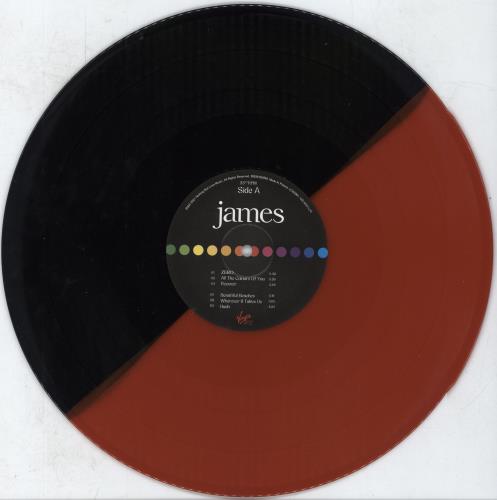 James All The Colours Of You - Red & Black Split Vinyl UK 2-LP vinyl record set (Double LP Album ...