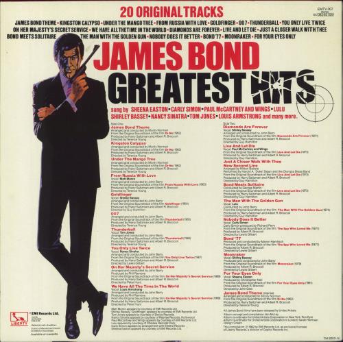 James Bond James Bond Greatest Hits UK vinyl LP album (LP record) (290909)