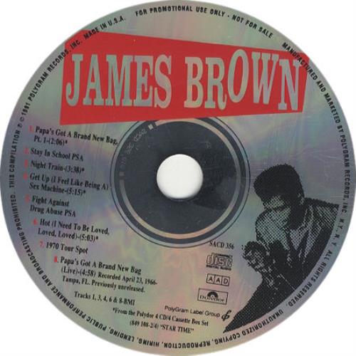 James Brown Star Time CD Sampler US Promo CD album (CDLP) (30215)
