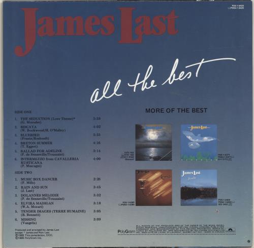 James Last All The Best Canadian vinyl LP album (LP record) (695627)
