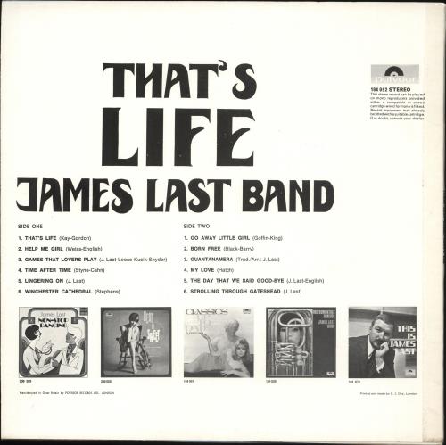 James Last That's Life UK vinyl LP album (LP record) (710063)