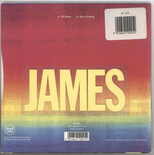 James Sit Down - 1st UK 7" vinyl single (7 inch record / 45) (57011)