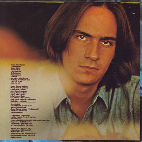 James Taylor Sweet Baby James - VG US vinyl LP album (LP record) (800187)