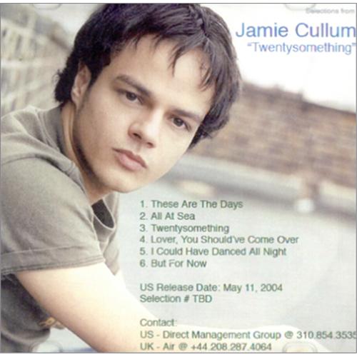 Jamie Cullum Selections From Twentysomething US Promo CD-R acetate (414703)