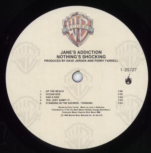 Janes Addiction Nothing's Shocking US vinyl LP album (LP record) (798875)
