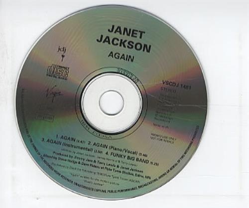 Janet Jackson Again UK Promo CD single (CD5 / 5") (321197)