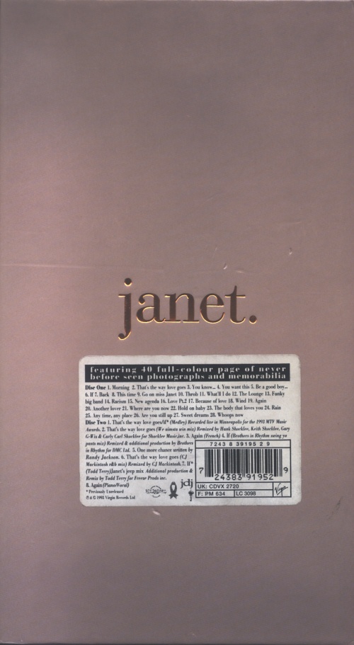 Janet Jackson Janet UK 2 CD album set (Double CD) (108138)