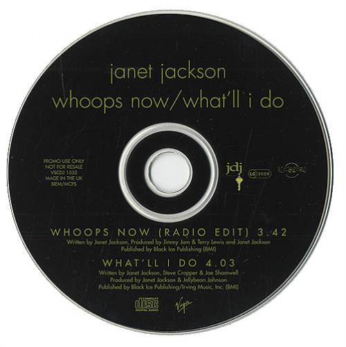 Janet Jackson Whoops Now UK Promo CD single (CD5 / 5") (42501)