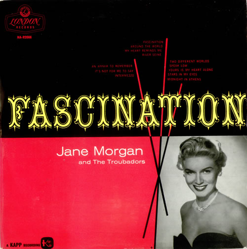 Jane Morgan Fascination UK vinyl LP album (LP record) (529046)