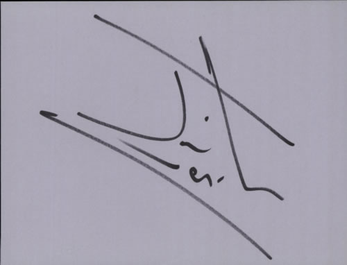 Janick Gers Page From An Autograph Book UK memorabilia (608890) AUTOGRAPH