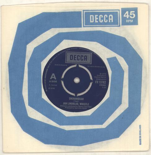 Jan Lindblad Shenandoah UK 7" vinyl single (7 inch record / 45) (740061)