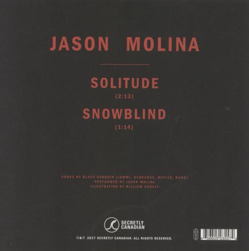 Jason Molina The Black Sabbath Covers US 7" vinyl single (7 inch record ...