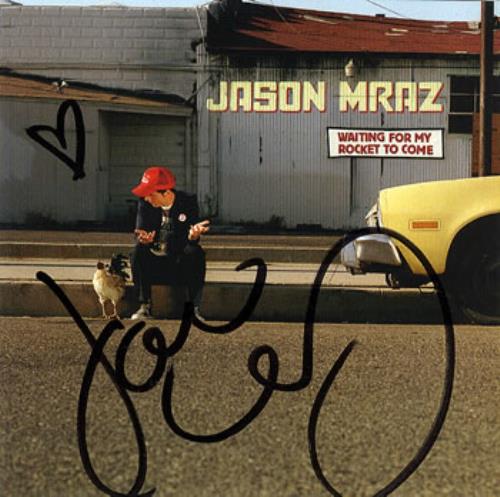 Jason Mraz Waiting For My Rocket To Come - AUTOGRAPHED US Promo CD ...