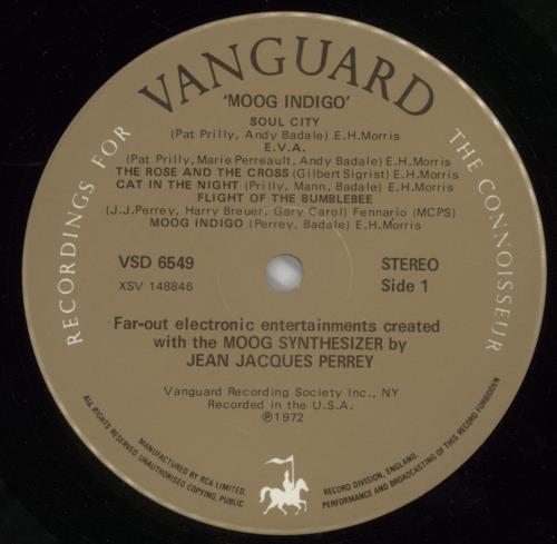 Jean-Jacques Perrey Moog Indigo UK vinyl LP album (LP record) (641586)