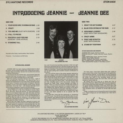Jeannie Dee Introducing Jeannie Irish vinyl LP album (LP record) (762544)