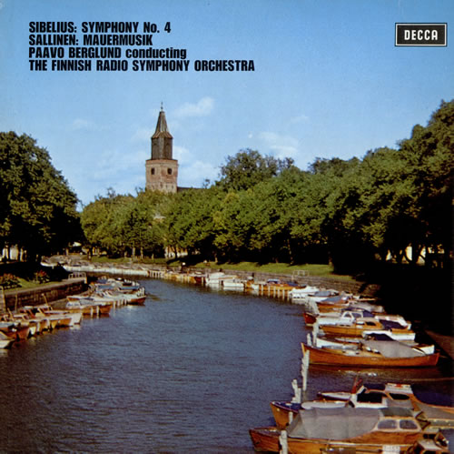 Jean Sibelius Symphony No. 4 UK vinyl LP album (LP record) (482403)