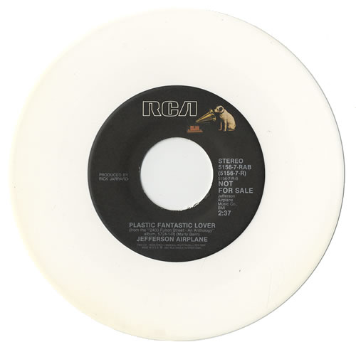Jefferson Airplane White Rabbit - White Vinyl US Promo 7" vinyl single ...