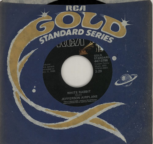 Jefferson Airplane White Rabbit US 7" vinyl single (7 inch record / 45 ...