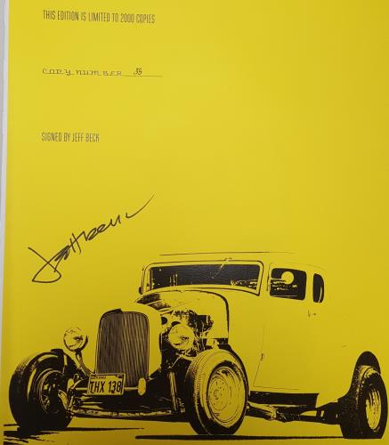 Jeff Beck Beck01 - Deluxe UK book (699084) SIGNED BOOK
