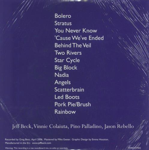 Jeff Beck Official Bootleg USA '06 UK CD album (CDLP) (783396)
