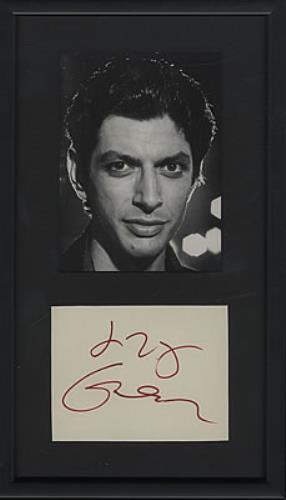 Jeff Goldblum Autograph UK memorabilia (400709) AUTOGRAPH