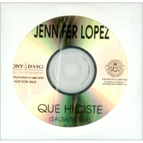 Jennifer Lopez Qué Hiciste US Promo CD-R acetate (418958)