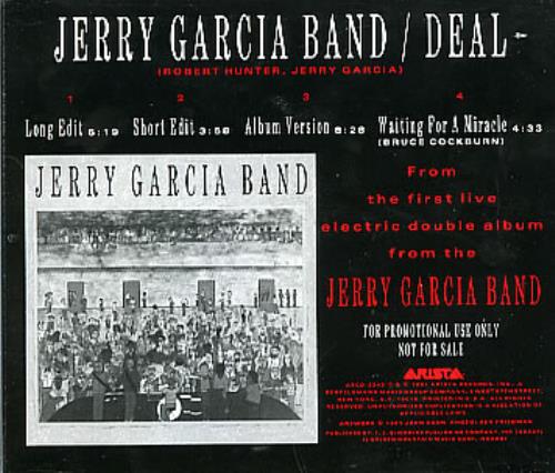 Jerry Garcia Deal US Promo CD single (CD5 / 5") (107088)