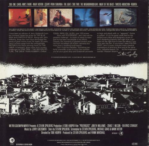 Jerry Goldsmith Poltergeist German vinyl LP album (LP record) (388780)