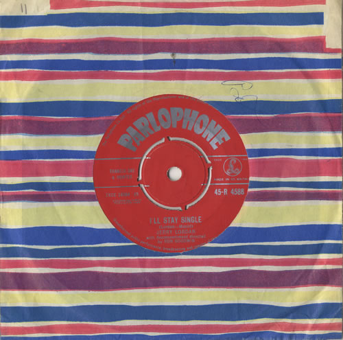 Jerry Lordan I'll Stay Single UK 7" vinyl single (7 inch record / 45 ...