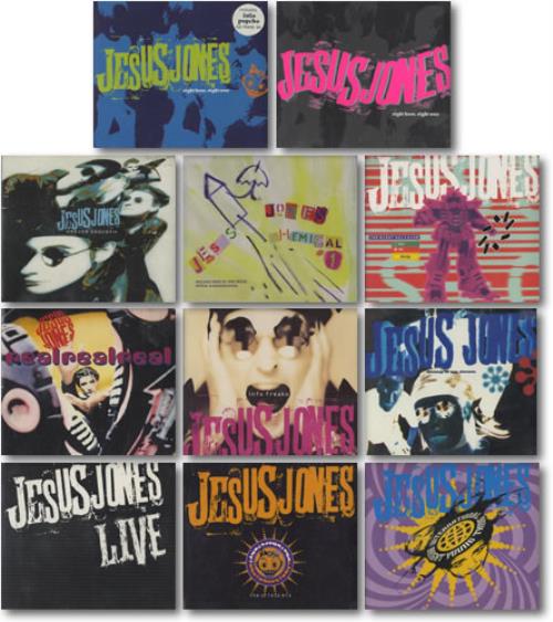 Jesus Jones Collection of 11 x CD Singles UK CD single (CD5 / 5") (459925)