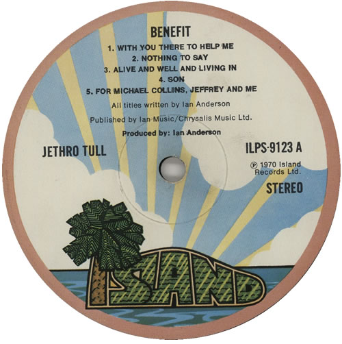 Jethro Tull Benefit - 3rd UK vinyl LP album (LP record) (579052)