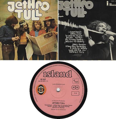 Jethro Tull Jethro Tull German vinyl LP album (LP record) (228958)
