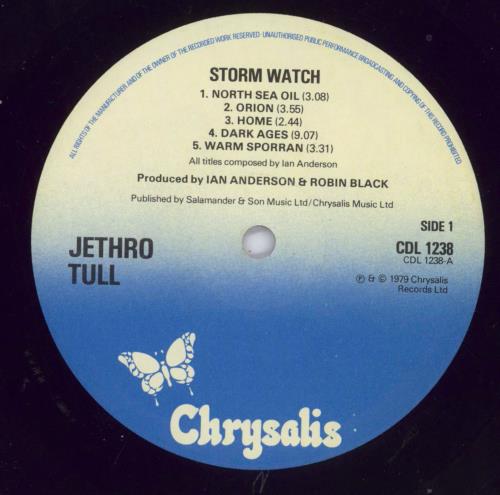 Jethro Tull Stormwatch + Shrink UK vinyl LP album (LP record) (829931)