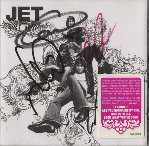 Jet Get Born - Fully Autographed UK CD album (CDLP) (479296)