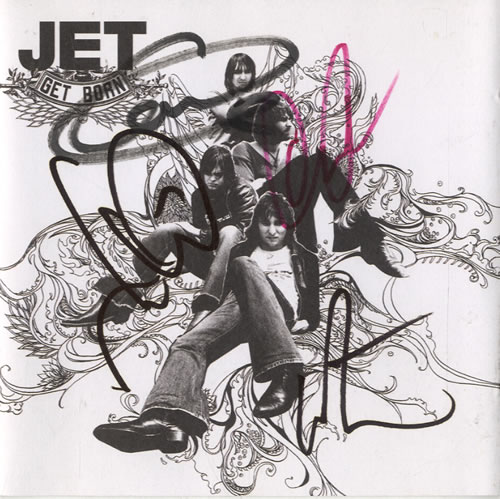 Jet Get Born - Fully Autographed UK CD album (CDLP) (479296)