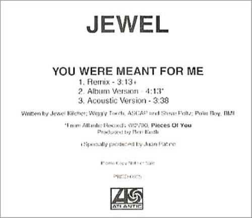 Jewel You Were Meant For Me US Promo CD single (CD5 / 5") (111538)
