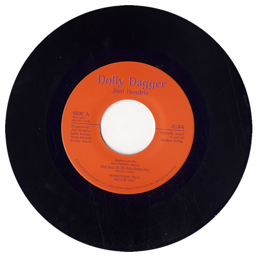Jimi Hendrix Dolly Dagger US Promo 7" vinyl single (7 inch record / 45 ...