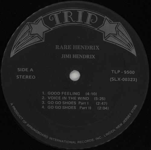 Jimi Hendrix Rare Hendrix US vinyl LP album (LP record) (765131)